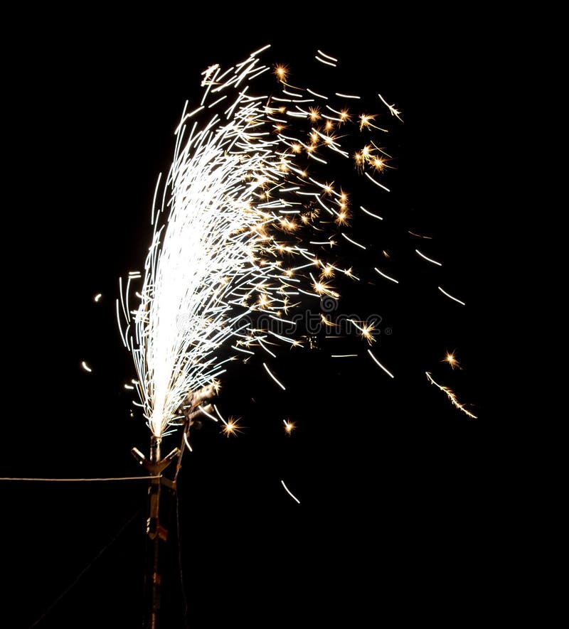 Light from the Fireworks at Night As an Abstract Background Stock Photo ...