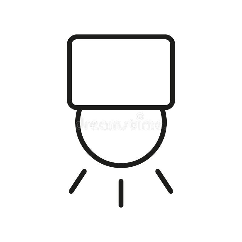 Light Fixture Bathroom Icon Vector Basic Design Simple and Modern Stock ...