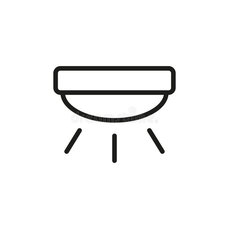 Light Fixture Bathroom Icon Vector Basic Design Simple and Modern Stock ...