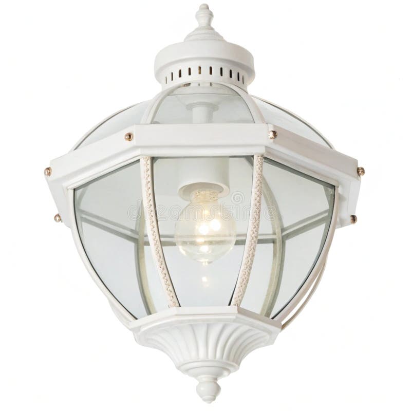 Light Fixture Isolated on White Background Stock Illustration ...