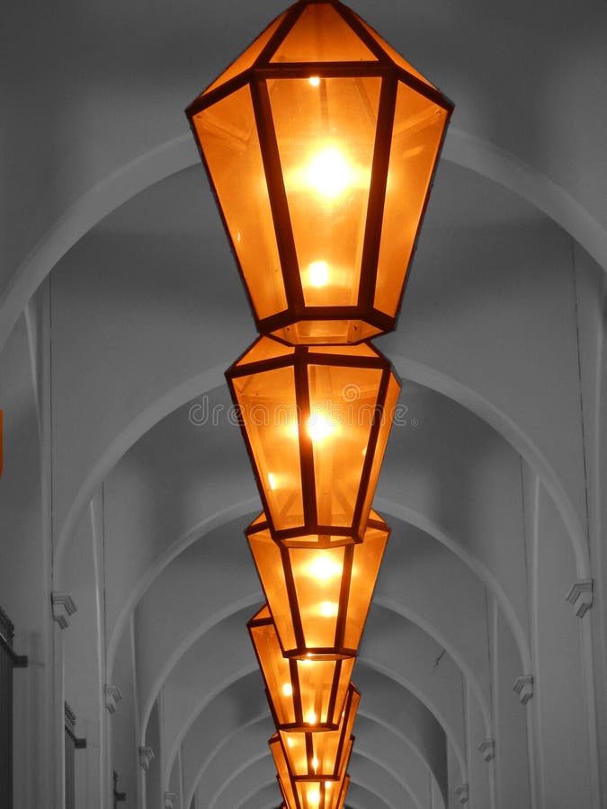Light Fixture, Lighting, Orange, Lamp Stock Image - Image of orange ...