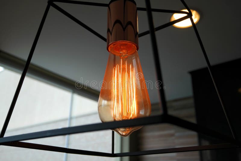 Light Fixture, Orange, Lighting, Lamp Stock Photo - Image of orange ...