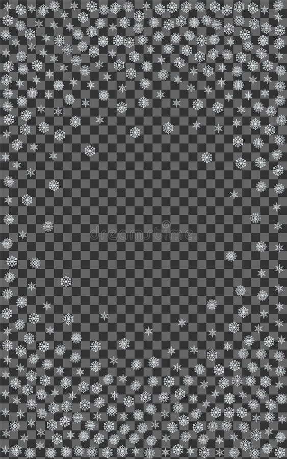 Light Flake Background Vector Transparent. Snow Graphic Texture. White ...