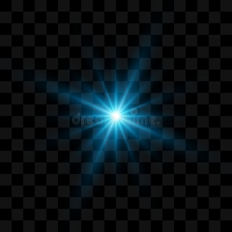 Light Flare Special Effect with Rays of Light and Magic Sparkles. Stock ...