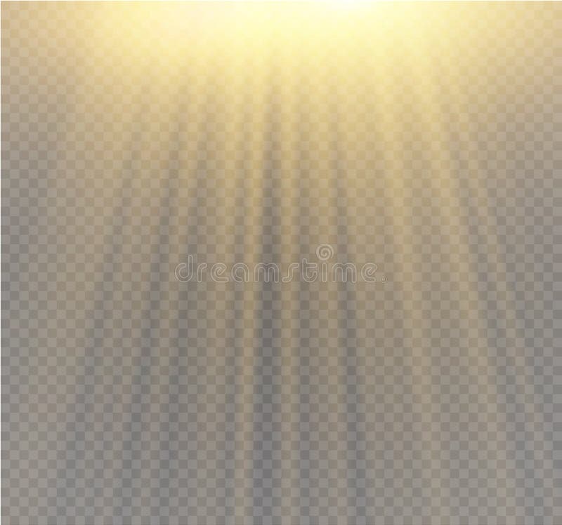 Light Flare Special Effect with Rays of Light and Magic Sparkles Stock ...