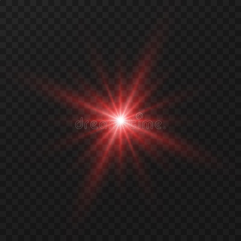 Light Flare Special Effect with Rays of Light and Magic Sparkles. Stock ...