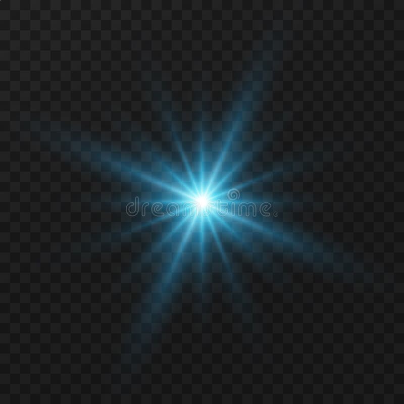 Light Flare Special Effect with Rays of Light and Magic Sparkles. Stock ...