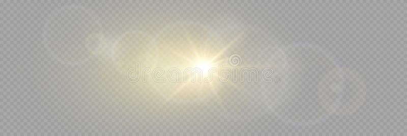 Light Flare Special Effect with Rays of Light and Magic Sparkles. Glow ...