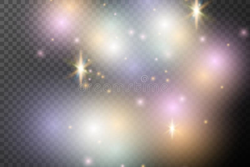 Light Flash Effect with Flares and Glow on a Transparent Background ...