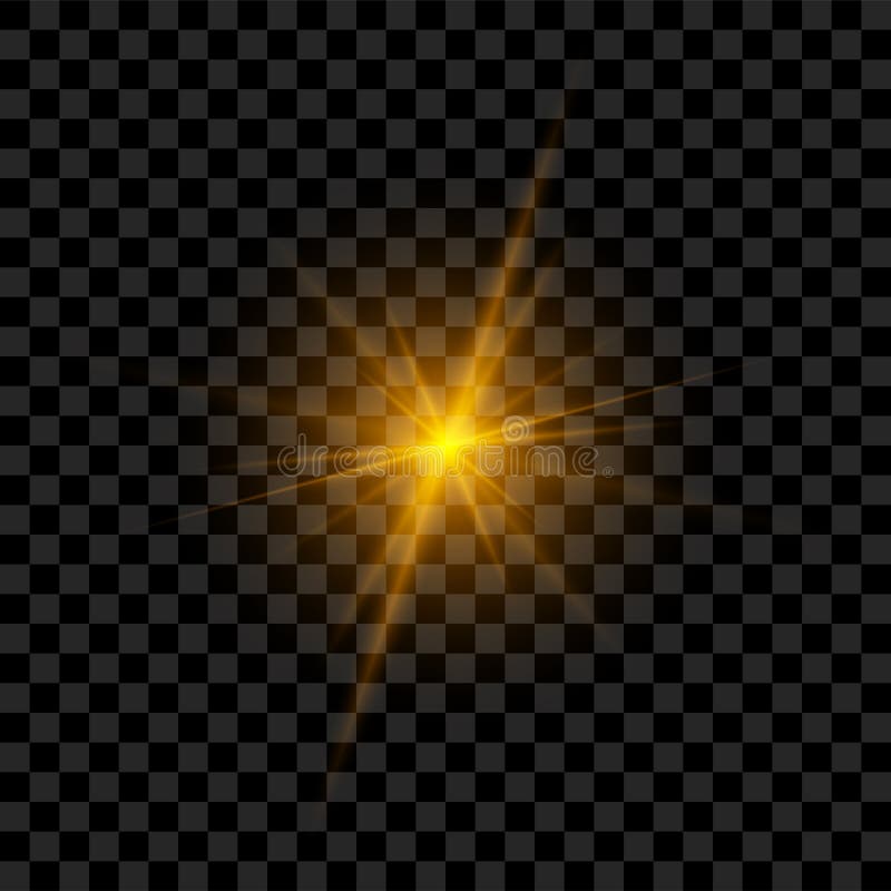 Light Flash with Rays and Glowing Stock Vector - Illustration of glow ...