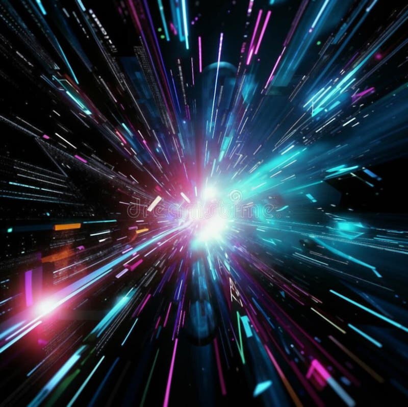 Light Flash. Spatial Portal. Stock Illustration - Illustration of ...