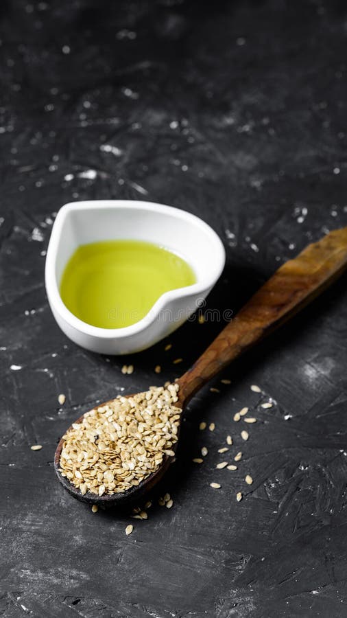 Light flax oil and grains. stock image. Image of omega - 309399877