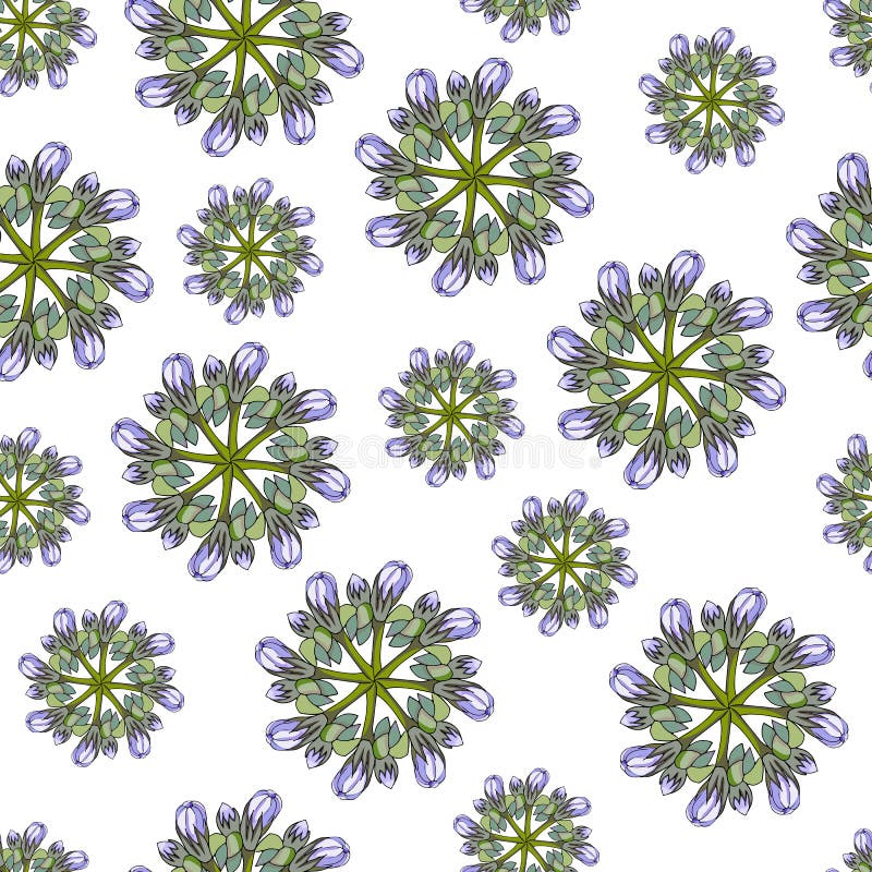 Light Floral Spring Background. Seamless Cute Spring or Summer Floral ...