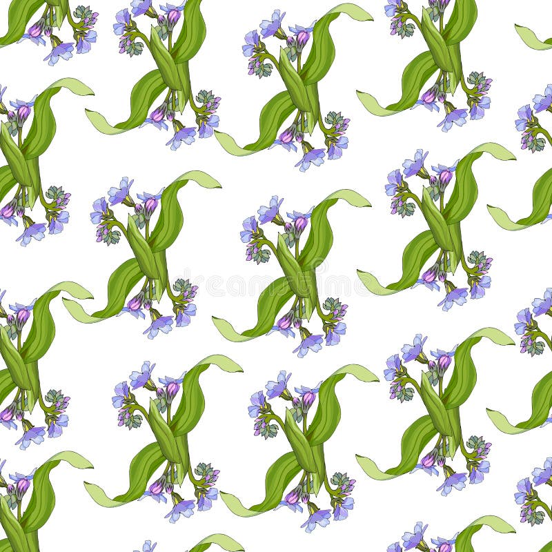 Light Floral Spring Background. Seamless Cute Spring or Summer Floral ...