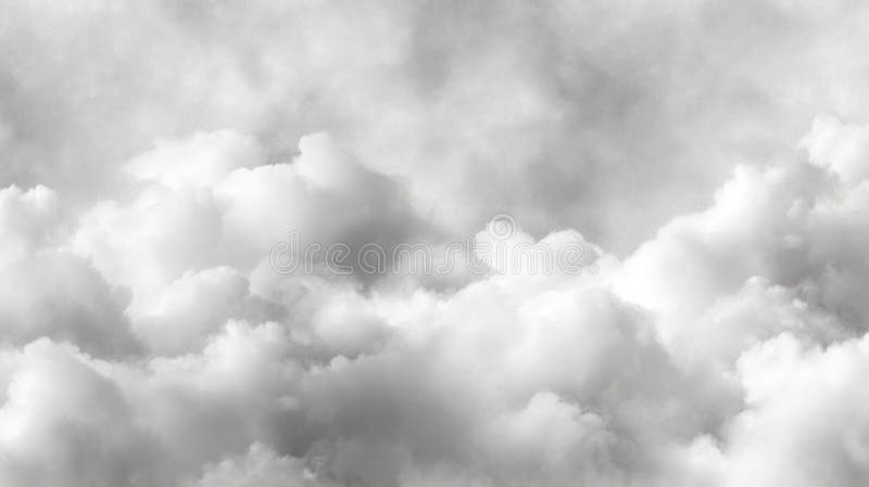 Light Fluffy White Cloud Texture in Soft Halftone Style Stock Photo ...