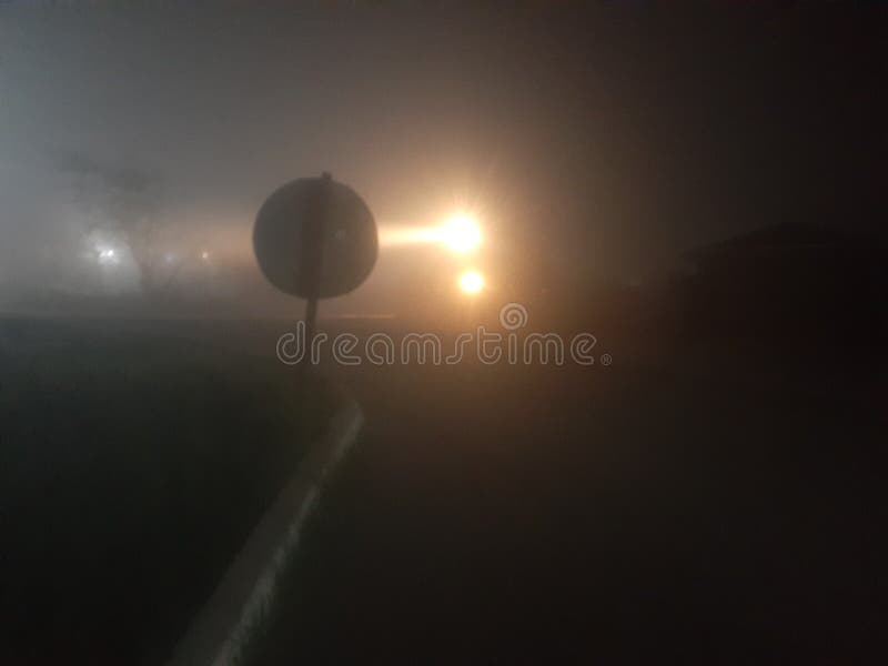 Light in fog stock image. Image of darkness, lighting - 233138073