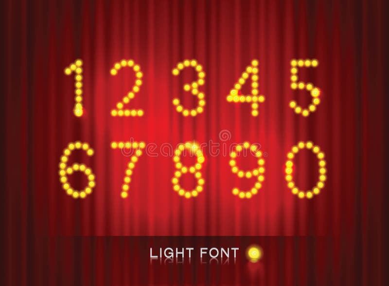 Light Font Spotlight Vector Stock Vector - Illustration of curtain ...