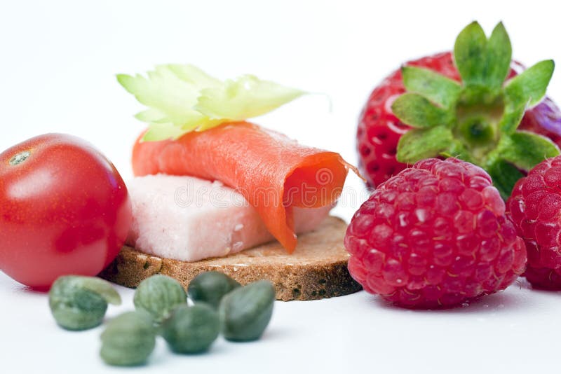 Light food stock image. Image of fresh, pate, bread, salmon - 16478353