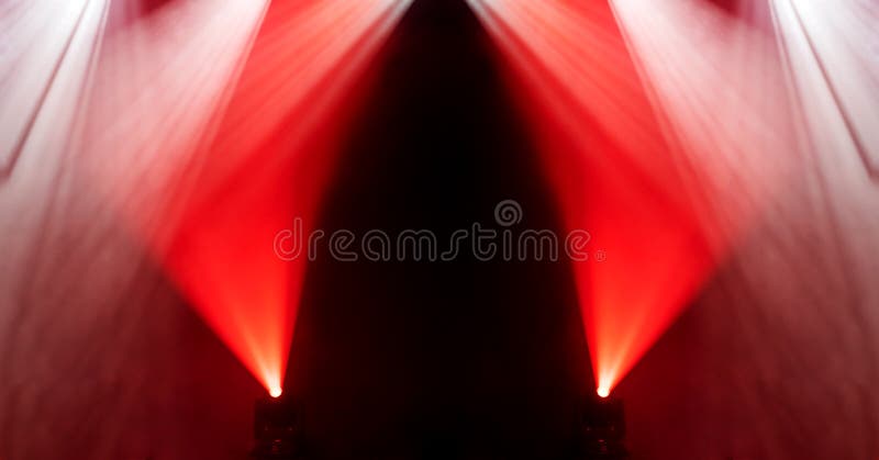 Light on a Free Stage, Scene with Red Spotlights Stock Image - Image of ...