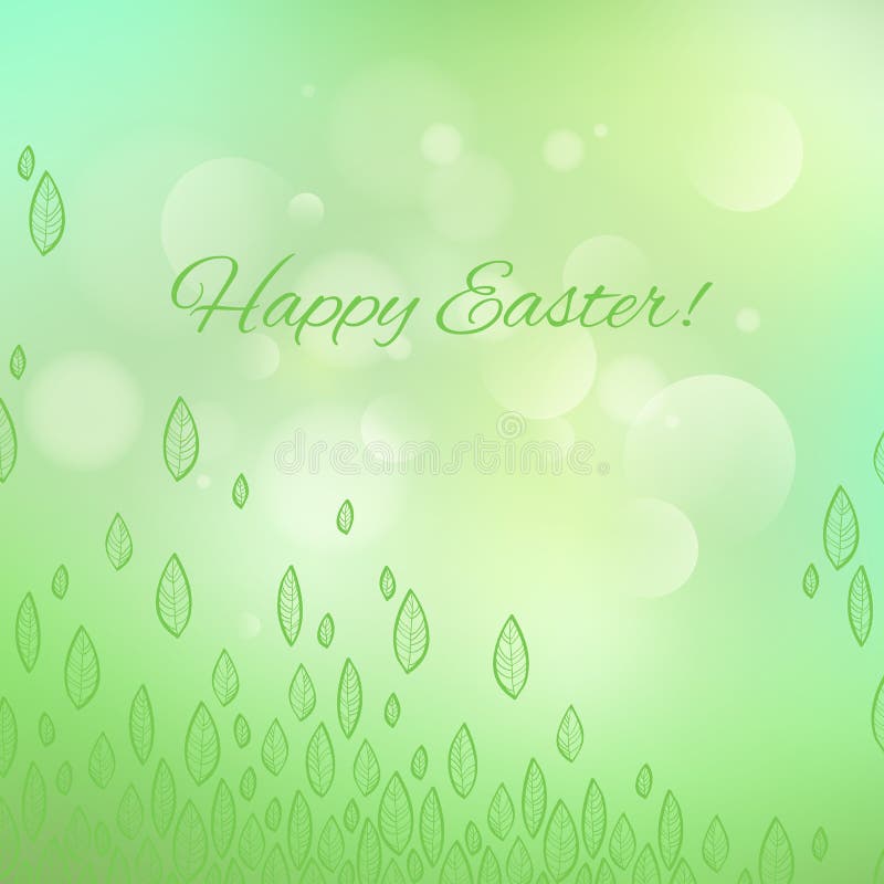 Light Fresh Background with Green Leaves. Stock Vector - Illustration ...