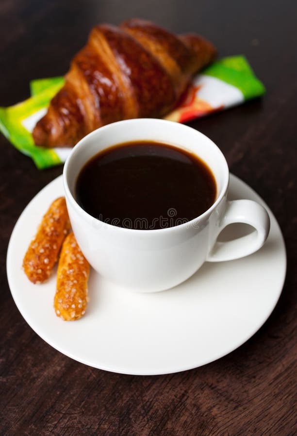 The Light Fresh Breakfast and the Coffee. Stock Image - Image of ...