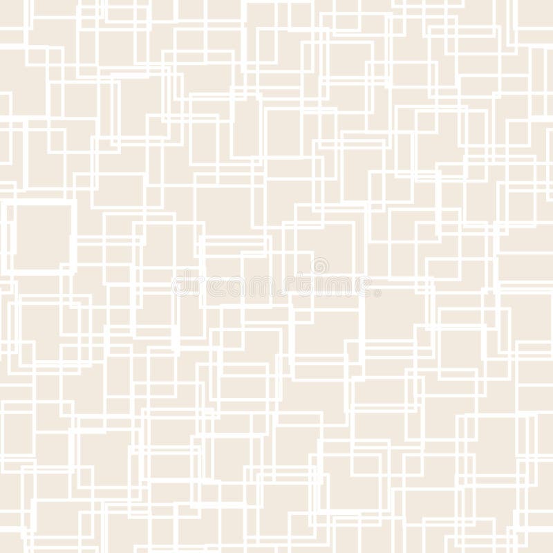 Light Geometric Background with Squares. Two Colors Beige and White ...