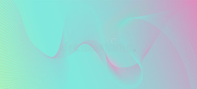 Light Gradient Geometric Background with Wavy Lines in Optical Art ...