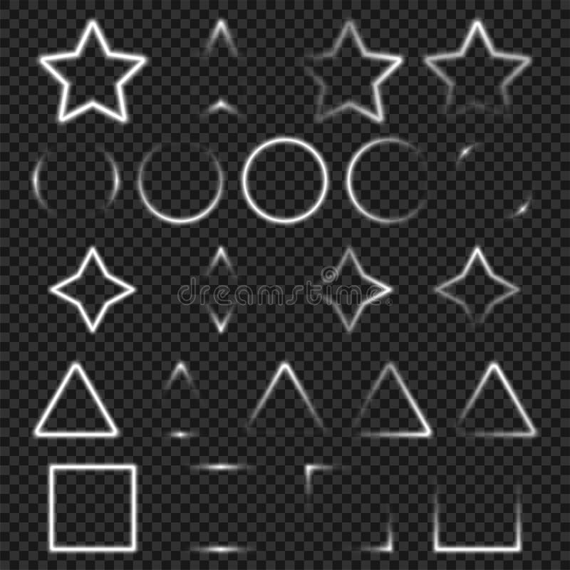 Light Geometry Objects Set for Your Design Stock Vector - Illustration ...
