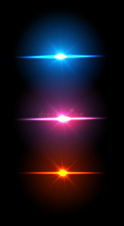 Light Glare Sparkle, Highlight Set. Collection of Beautiful Bright Lens ...