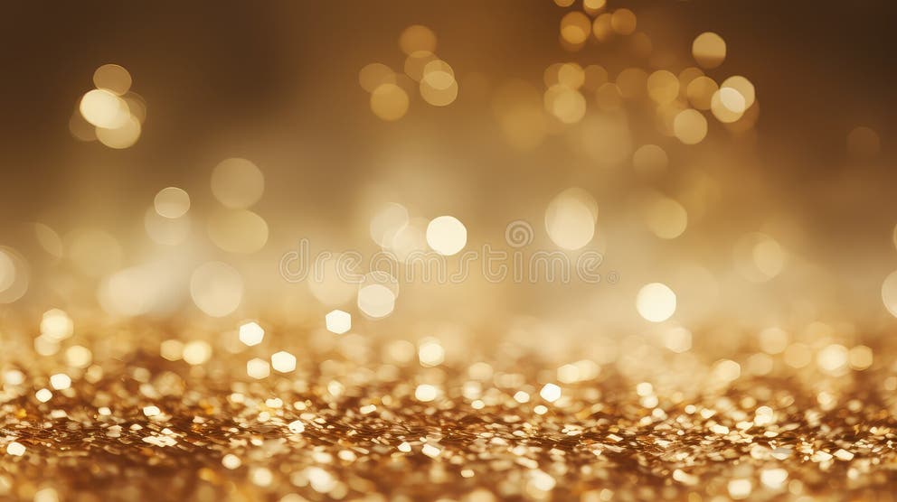 Light Glitter Gold Background Stock Illustration - Illustration of ...