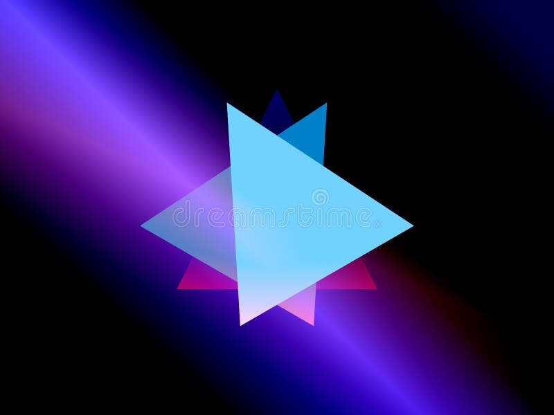 Light Glow Background with Triangle Shape Stock Illustration ...