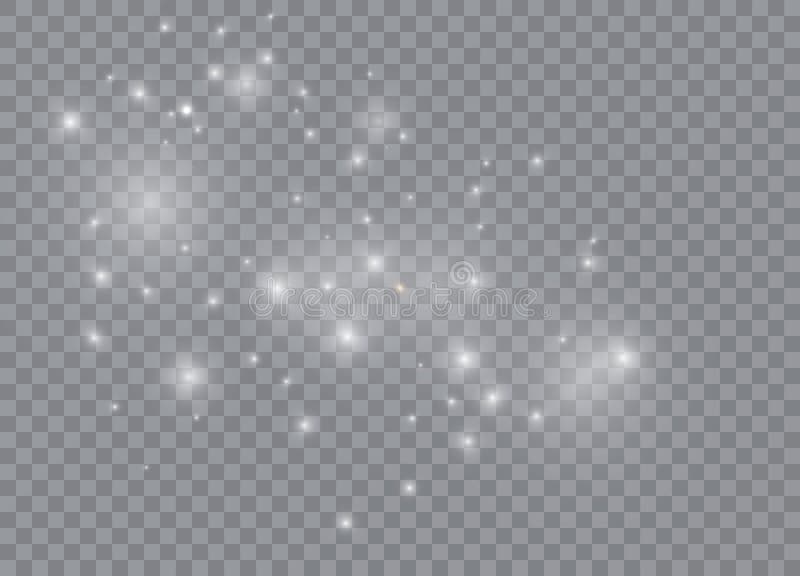 Light Glow Effect Stars. Christmas Abstract Pattern. Sparkling Magic ...