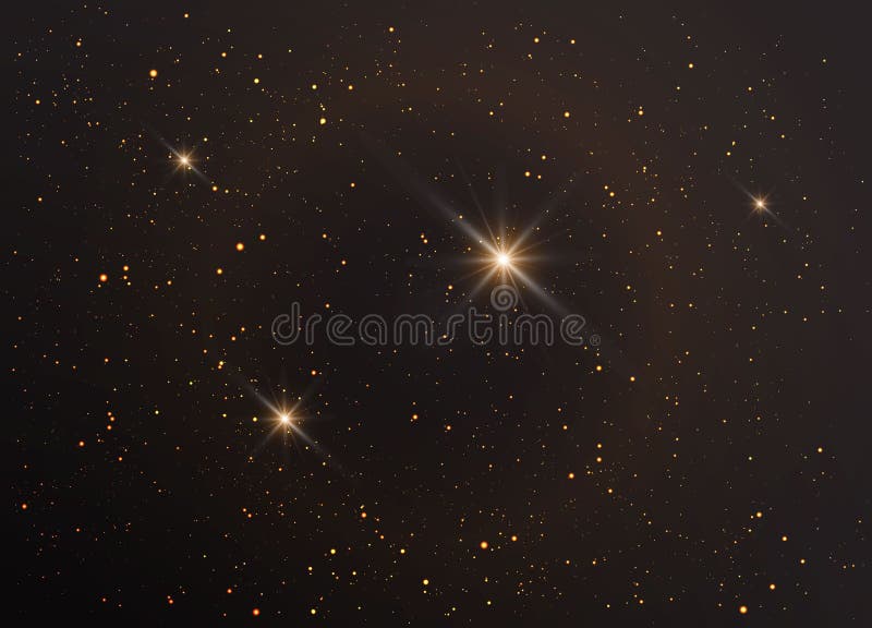 Light Glow Effect Stars. the Vector Sparkles on a Dark Background ...