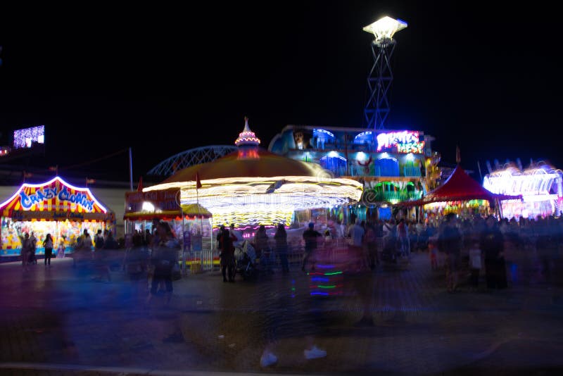 Light Glowing Colours of Easter Show with a Camera Slow Shutter ...