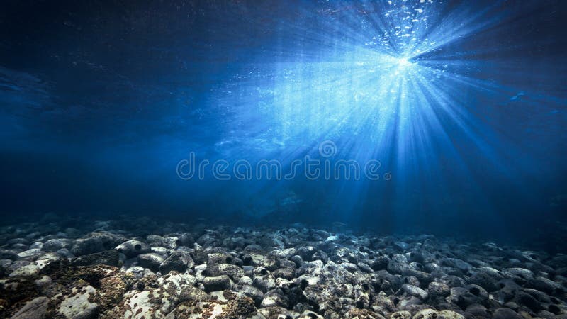 The Light of God Underwater Stock Image - Image of explosion, ocean ...