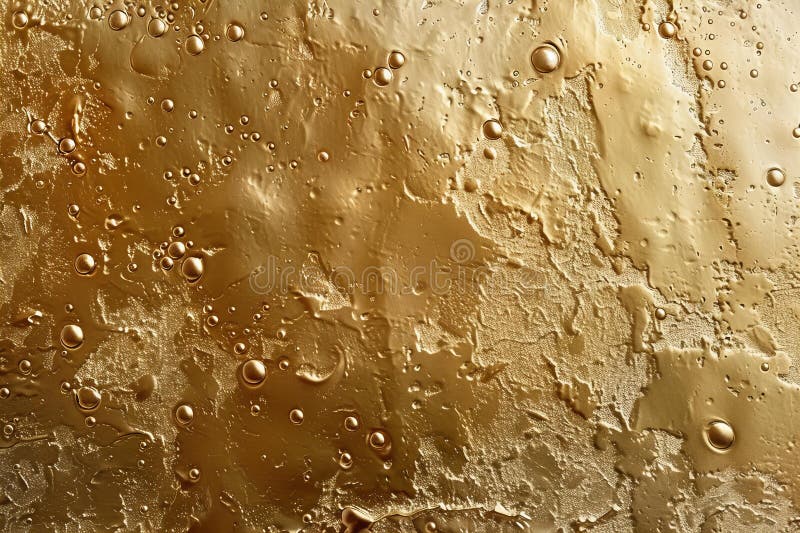 Light Gold Background with a Textured Surface, Featuring Small Bubbles ...