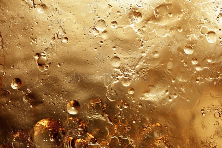 Light Gold Background with a Textured Surface, Featuring Small Bubbles ...
