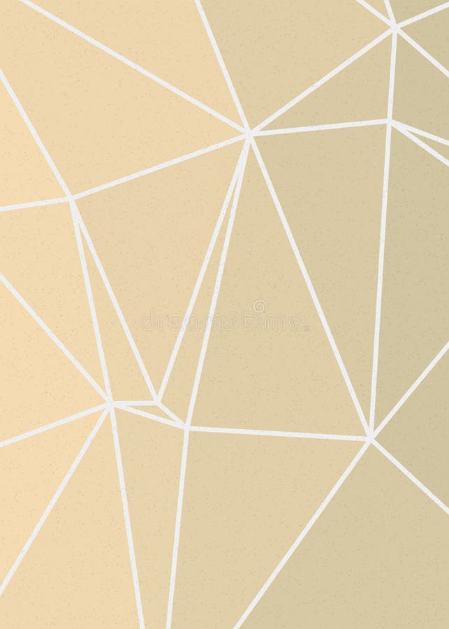 Light Gold Color Abstract Color Low-Polygones Generative Art Background ...