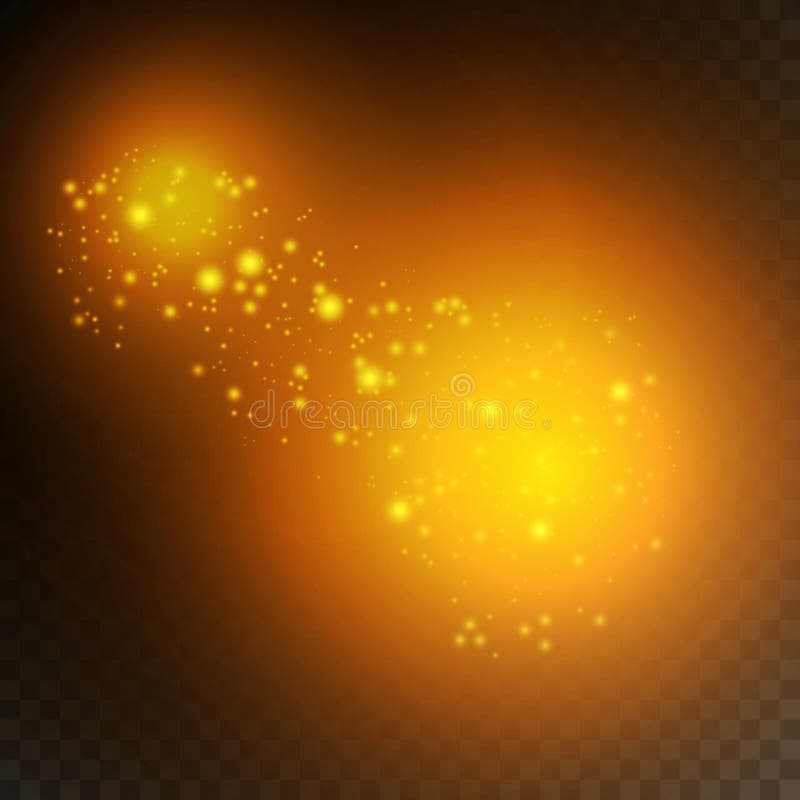Light Gold Flare Special Effect. Vector Illustration Stock Vector ...