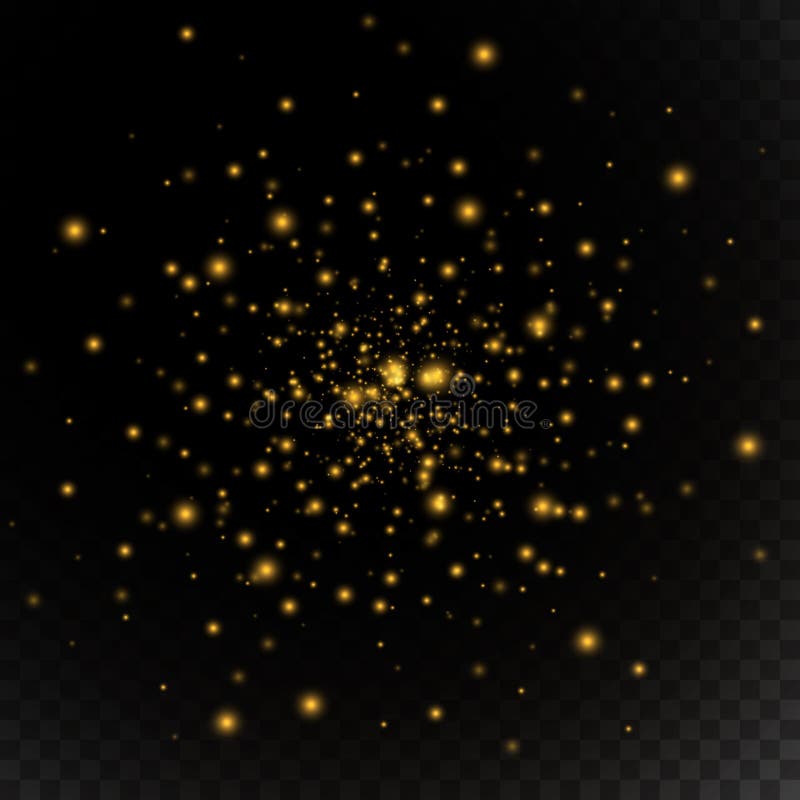 Light Gold Flare Special Effect. Vector Illustration Stock Vector ...