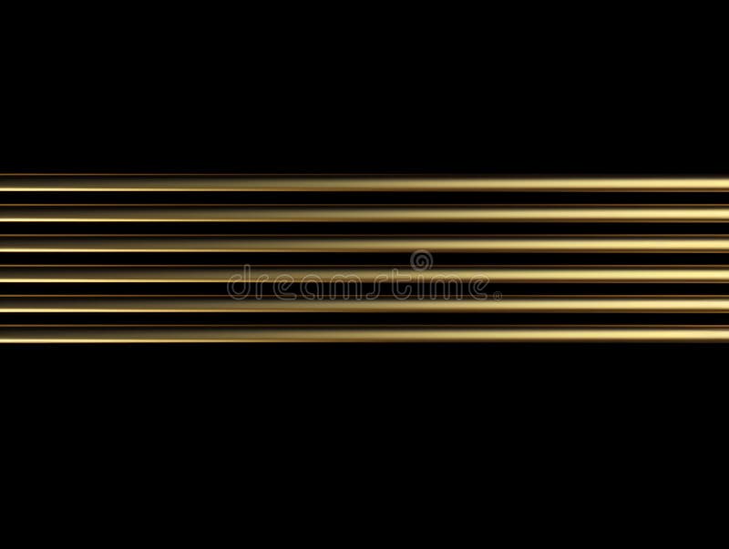 Light Gold Horizontal Line on Black Background Stock Illustration ...