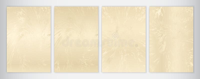 Light Gold Marble Background Set. Elegant Beige Texture Collection ...