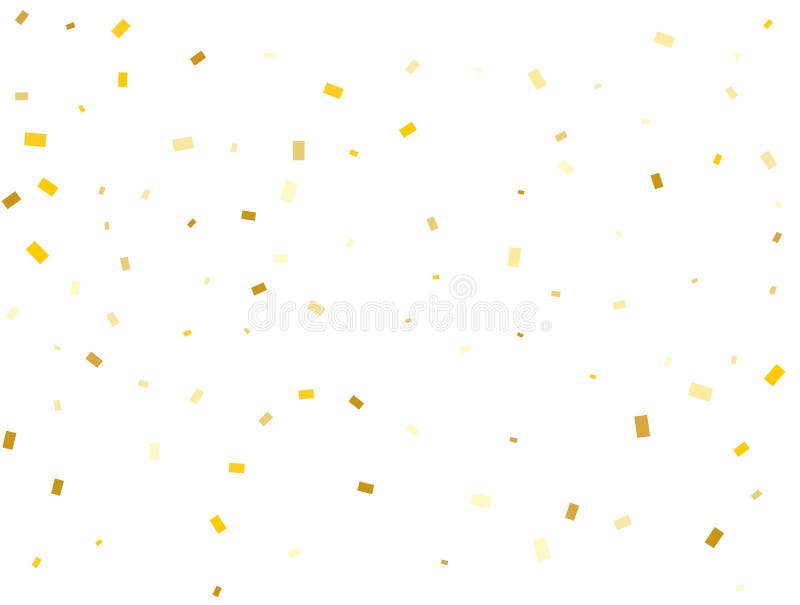 Light Golden Rectangles Confetti Background. Vector Illustration Stock ...