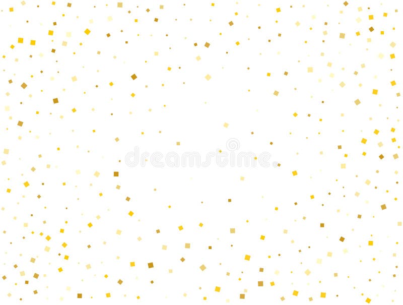 Light Golden Rectangles Confetti Background. Vector Illustration Stock ...