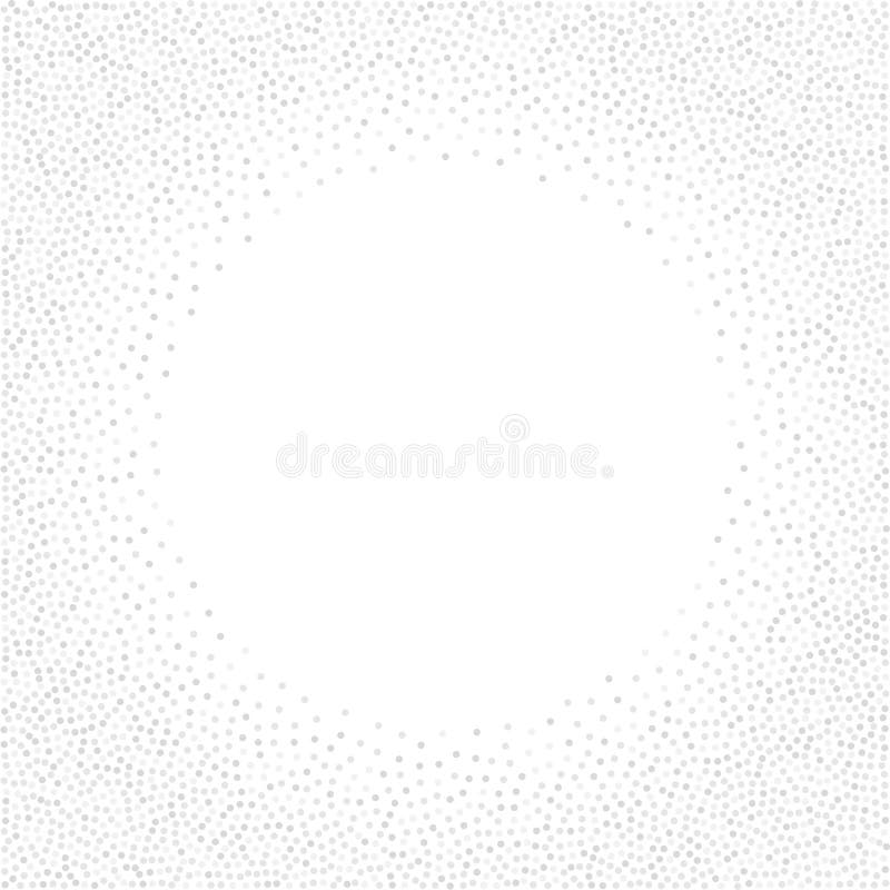 Gradient Dotted Background on Transparent. Horizontal Dotwork Pattern Background. Vector ...