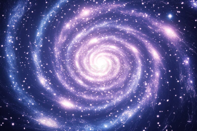 Light Graphics of Shiny Stars on an Abstract Background. Stock Photo ...