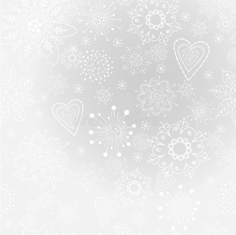 Light-gray Abstract Background with Snowflake Stock Vector ...