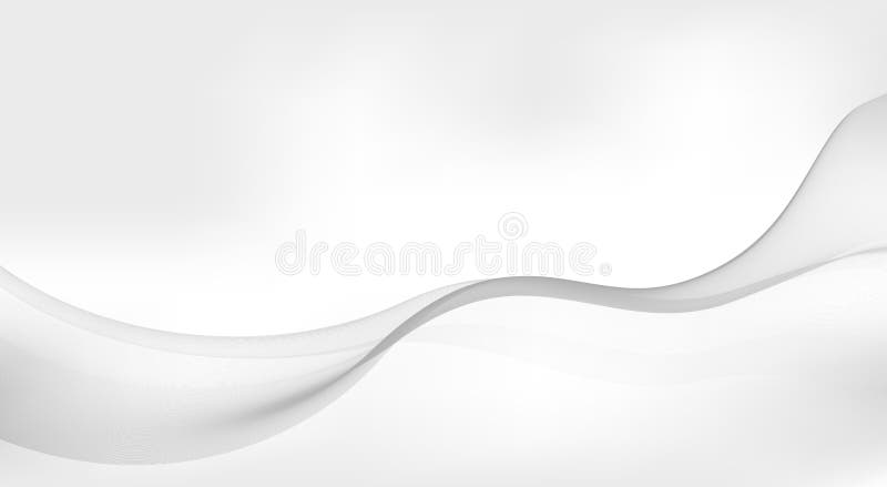 Light Gray Background with Transparent Wave. Minimal Vector Graphics ...