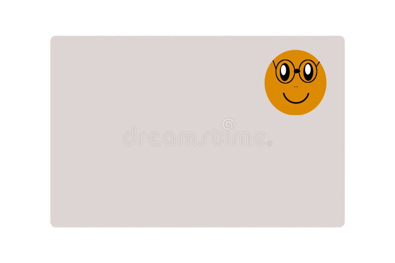 Board with an Intelligent Smiley Stock Vector - Illustration of funny ...