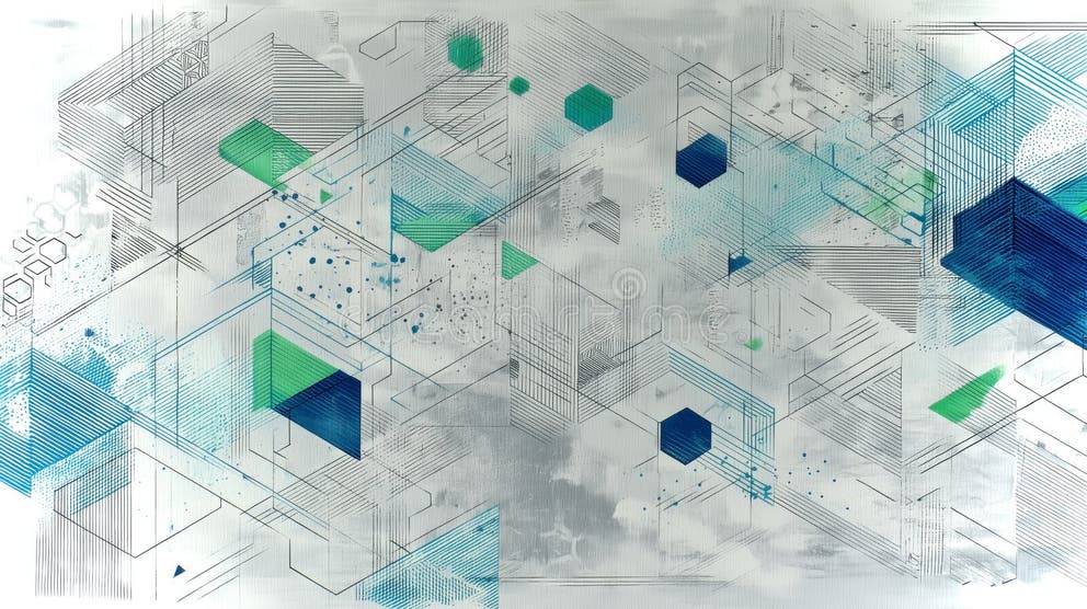 Light Gray Canvas with Faint Geometric Patterns Designed for Creative ...